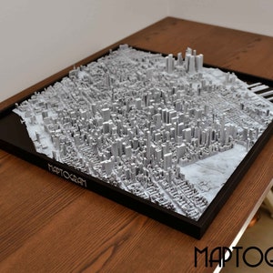 3D Manhattan, World Map, 3D NYC, 3d Print Stl File, New York City ...