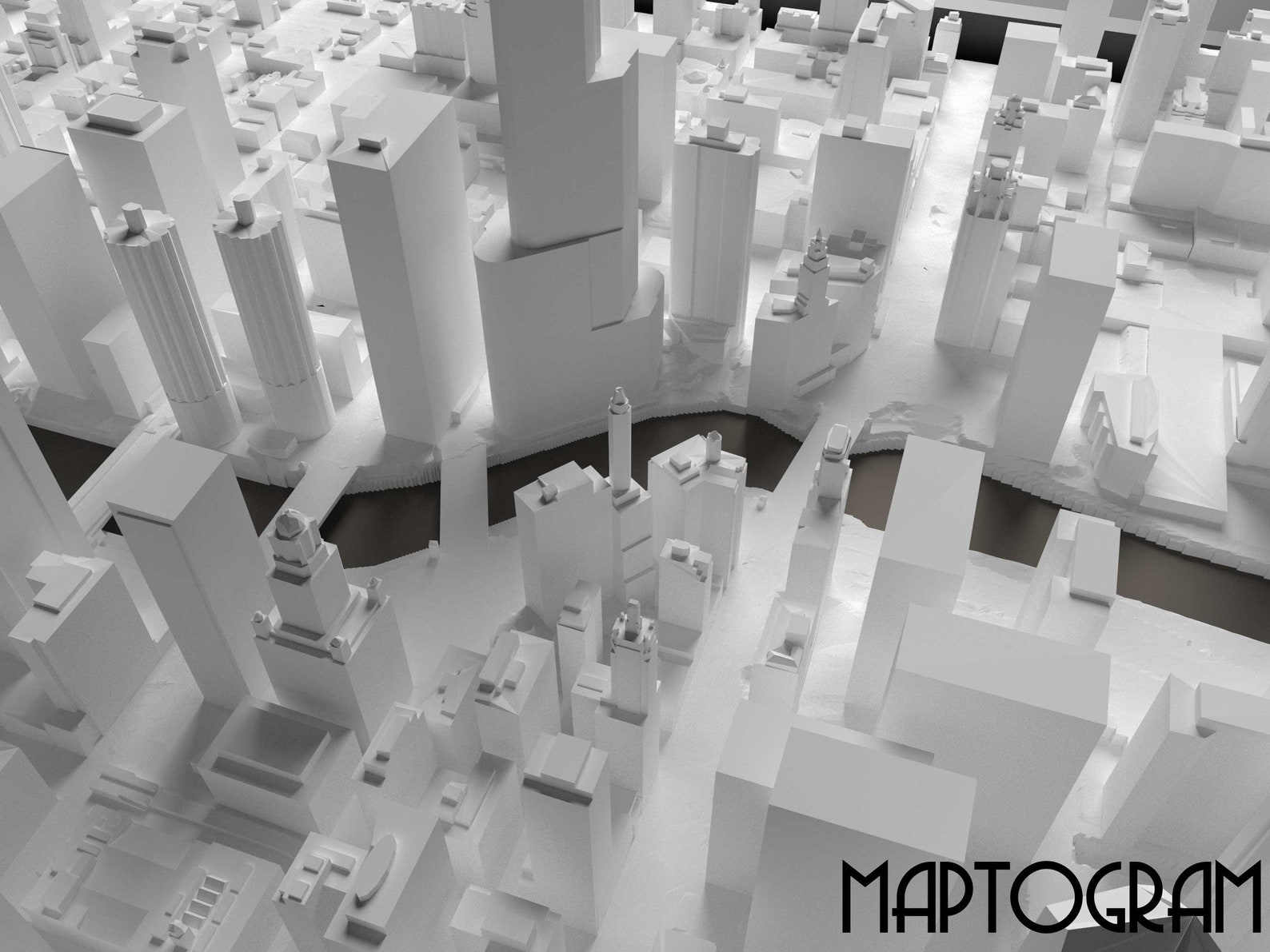 3D Chicago, World Map, 3D USA, 3d Print Stl File, Chicago Skyline ...