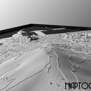 3d Cape Town, World Map, 3d Cape Town, 3d Printing Stl File, Cape Town ...