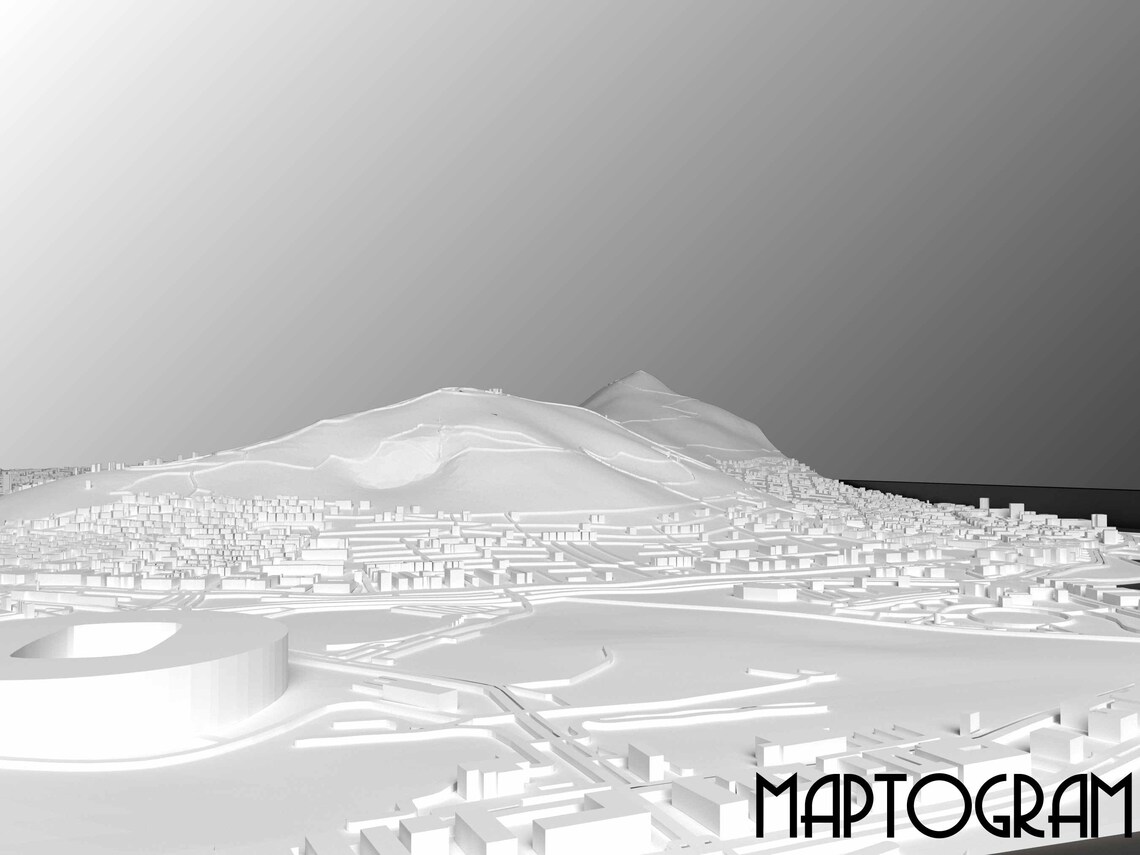 3d Cape Town, World Map, 3d Cape Town, 3d Printing Stl File, Cape Town ...