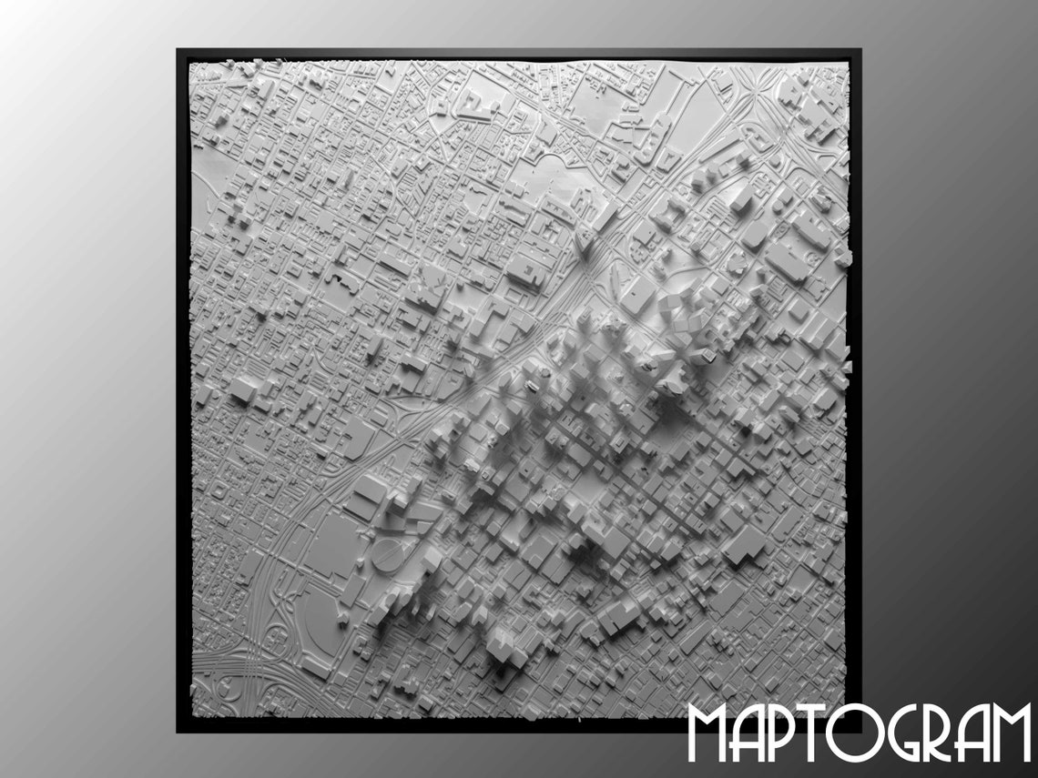 3D Los Angeles, World Map, 3D California, 3d Print Stl File, Los ...