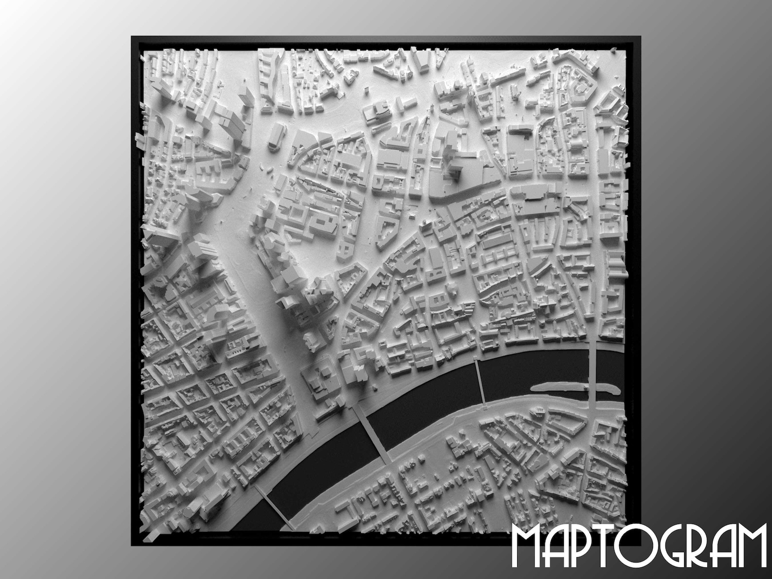 Frankfurt 3D City Map STL File – High-resolution 3D Printable City ...