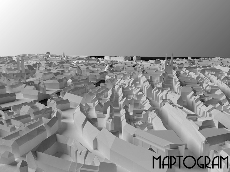 Nuremberg Old Town 3D Model – STL File for 3D Printing | Historic ...