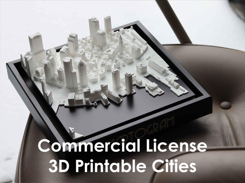 Commercial License for 3D City STL Files | Sell Your 3D Printed City ...