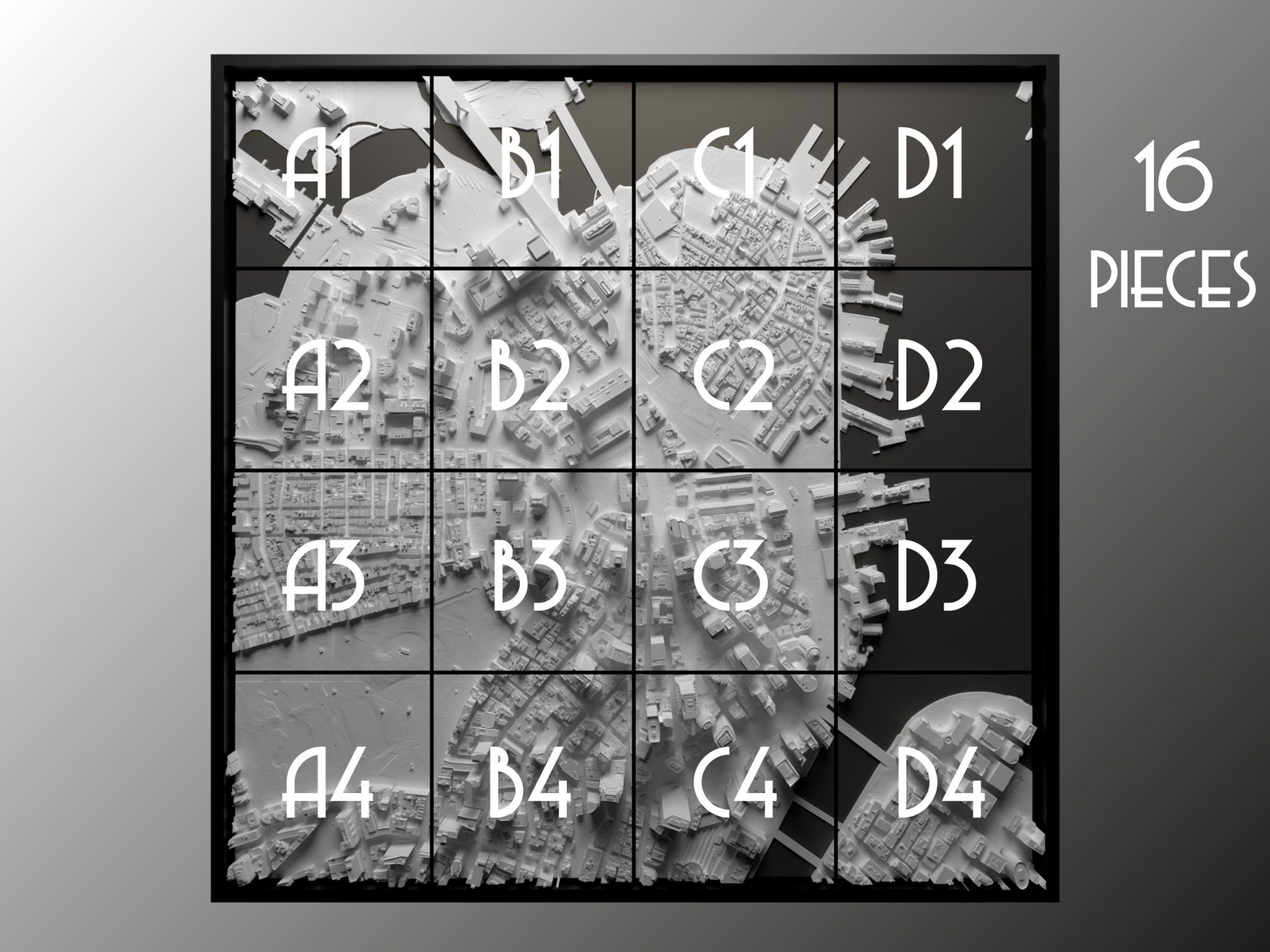 3D Boston, World Map, 3d Print Stl File, Boston Skyline, Boston Map ...