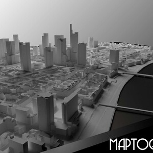 Frankfurt 3D City Map STL File – High-resolution 3D Printable City ...