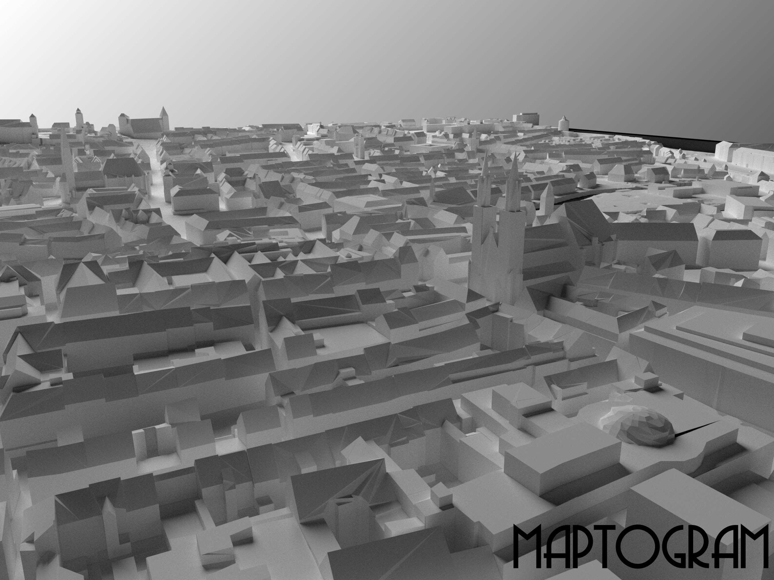 Nuremberg Old Town 3D Model – STL File for 3D Printing | Historic ...