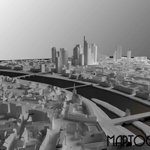 Frankfurt 3D City Map STL File – High-resolution 3D Printable City ...