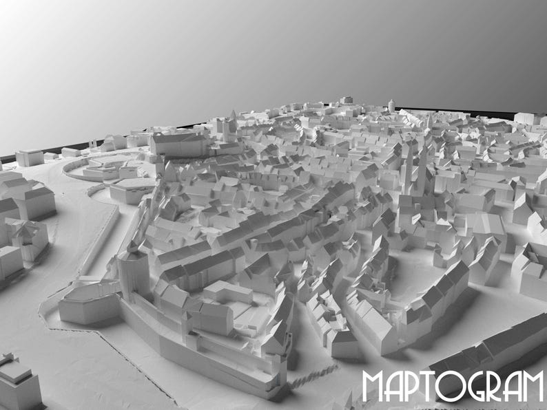 Nuremberg Old Town 3D Model – STL File for 3D Printing | Historic ...