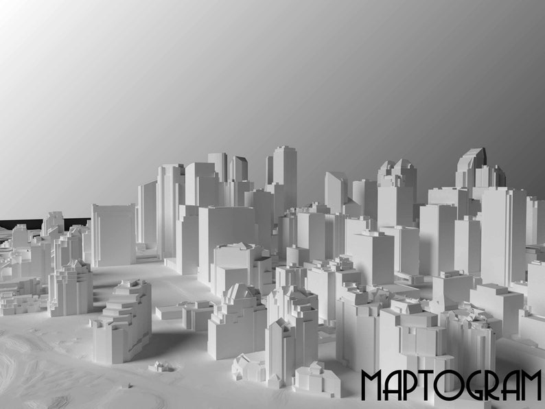 Calgary 3D Print File | Digital Files | 3D Printable City Model | STL ...