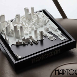 3D Boston, World Map, 3d Print Stl File, Boston Skyline, Boston Map ...