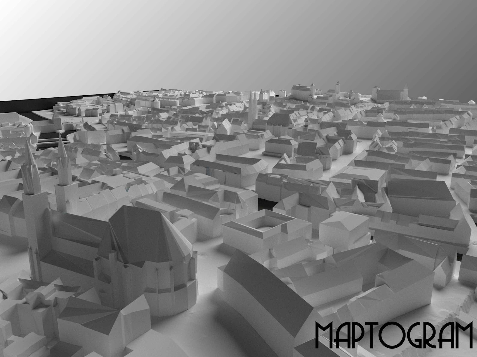 Nuremberg Old Town 3D Model – STL File for 3D Printing | Historic ...