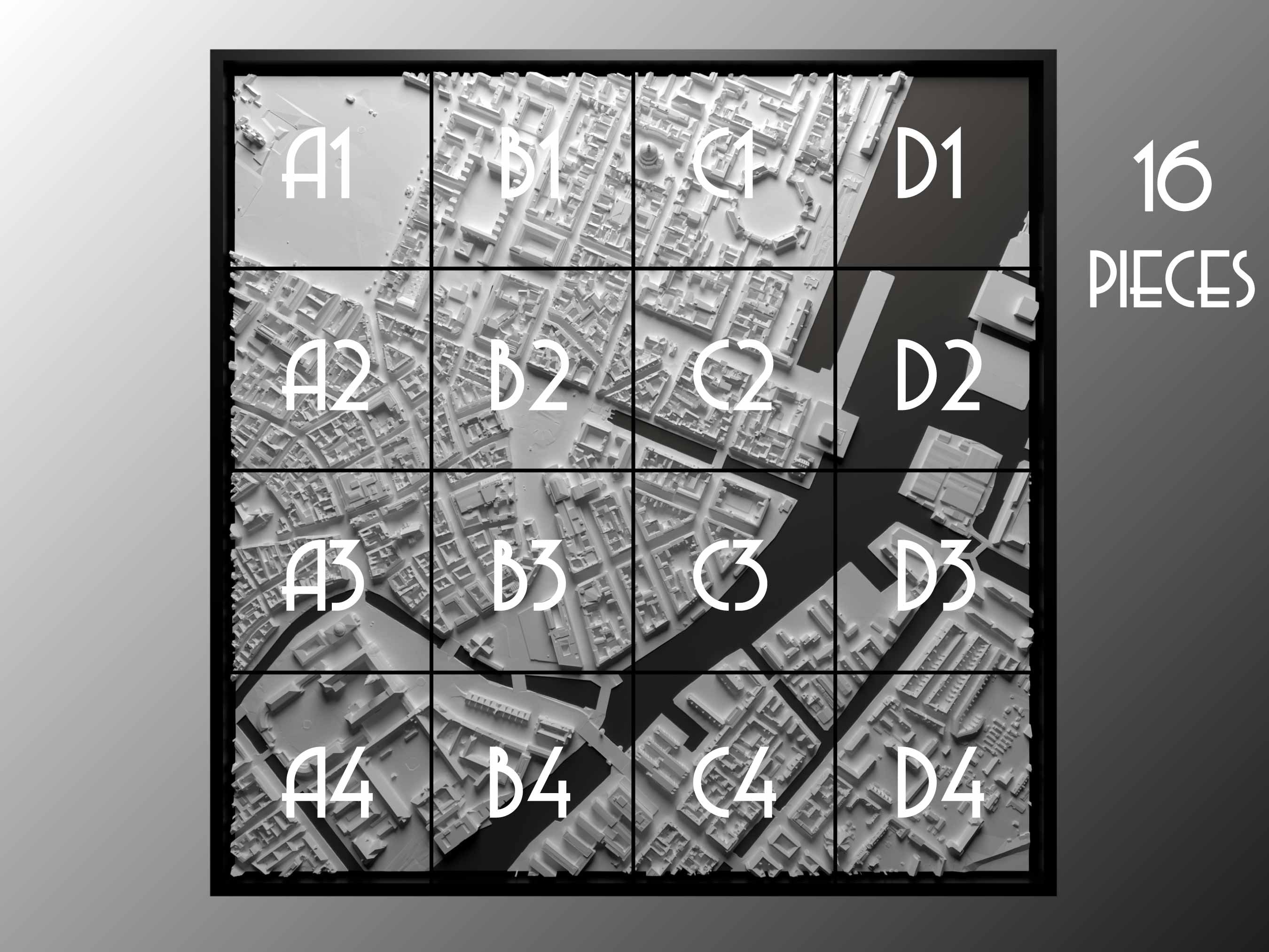 3D Copenhagen, World Map, 3D Denmark, 3d Print Stl File, Copenhagen ...