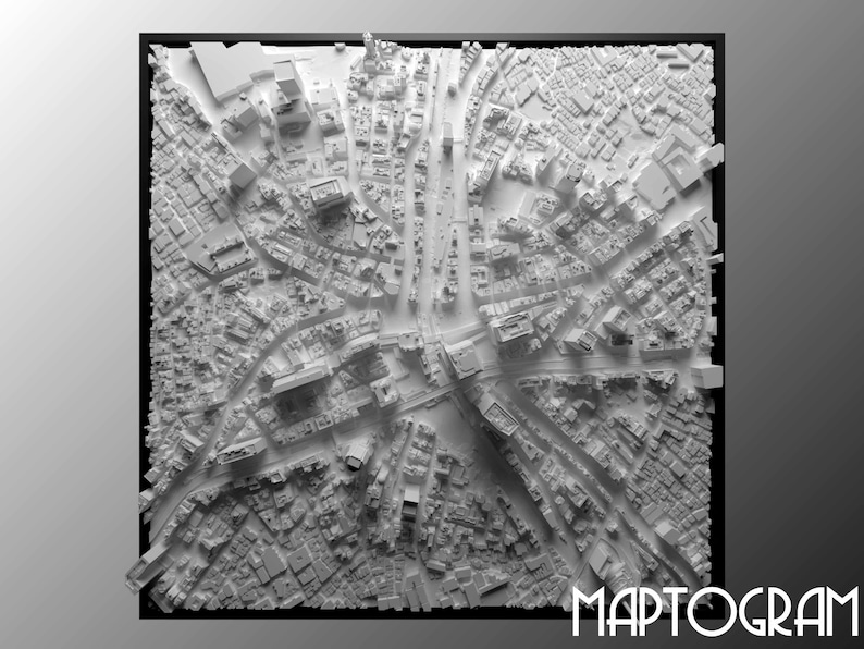 3D Tokyo Shibuya, World Map, 3d Print Stl File, Tokyo Shibuya Skyline ...