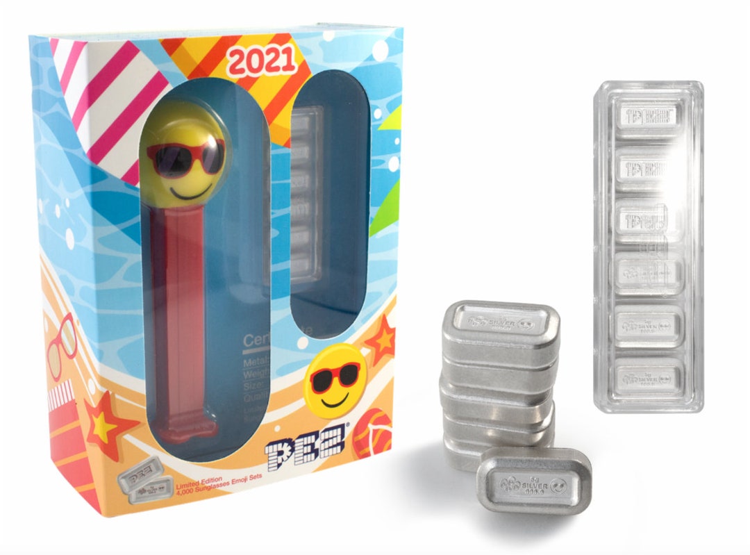 2021 PEZ® Gift Set Features Six 5 Gram Pure Silver Wafer Replicas ...