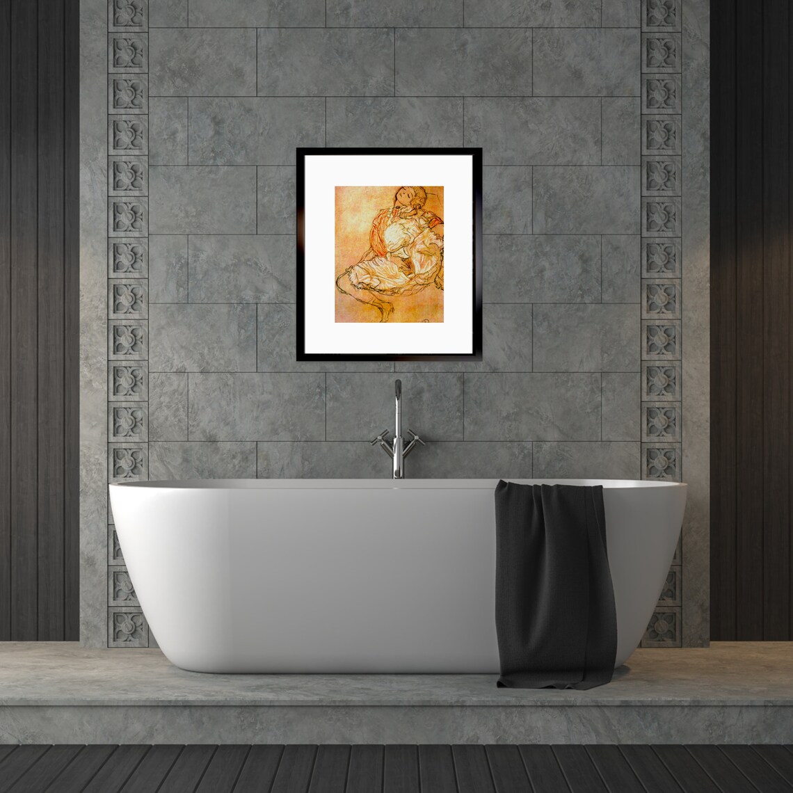 Gustav Klimt Erotic Self Pleasure Art Lesbian Masturbation Art