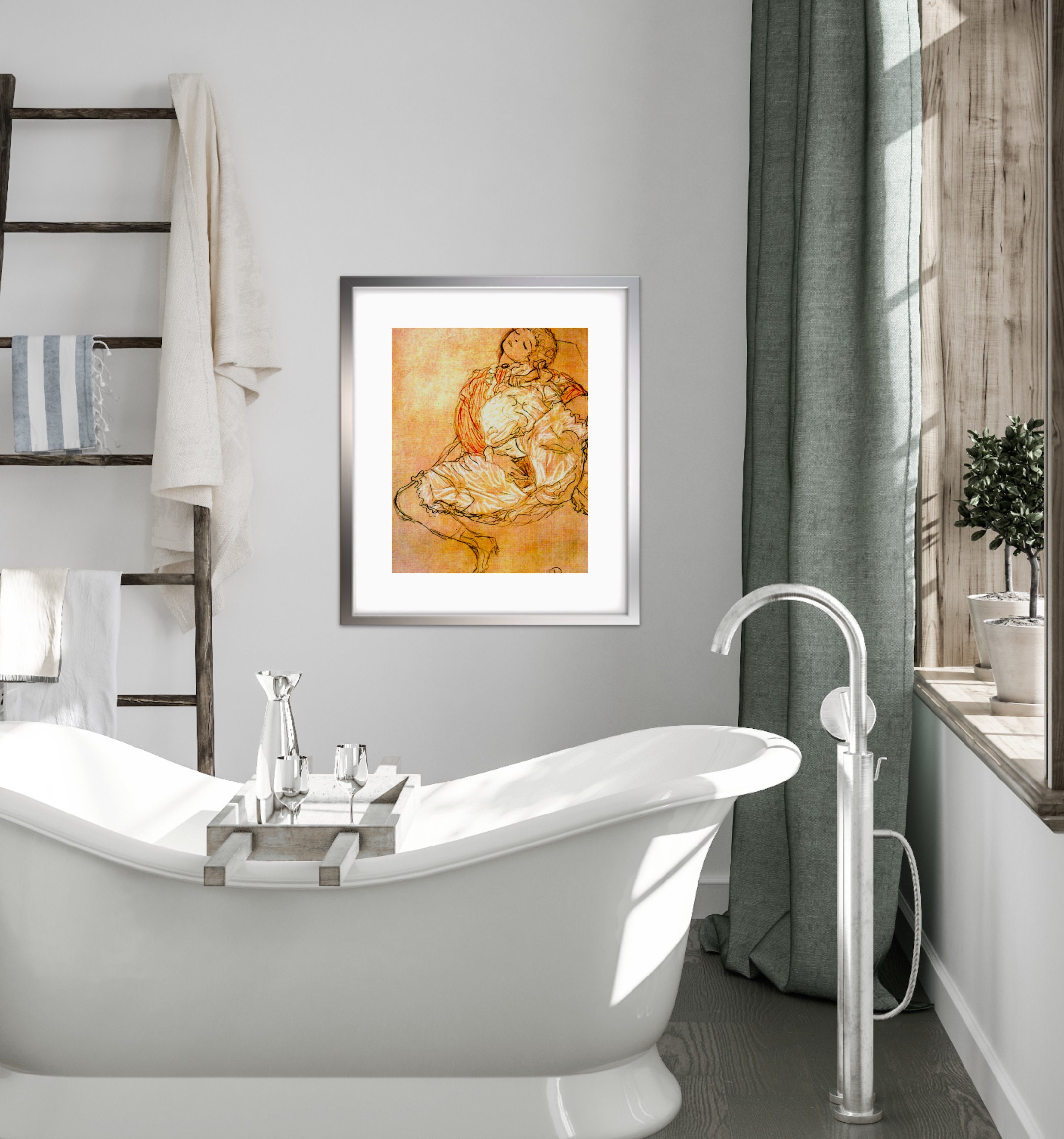 Gustav Klimt Erotic Self Pleasure Art, Lesbian Masturbation Art, Inexpensive Art, Erotique Wall ...