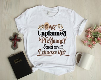 Choose Life Deuteronomy 30:19 Shirt, Pro Life Tee, Christian Tshirt ...