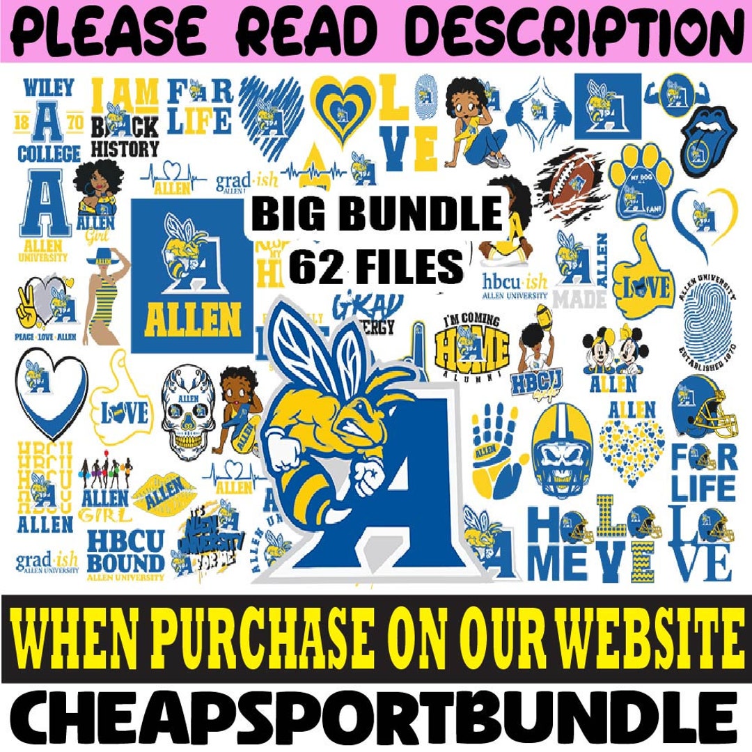 Allen University Svg HBCU Svg Collections HBCU Svg Football - Etsy