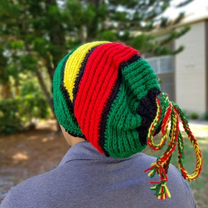 CROCHET PATTERN - Rasta Dreadlock Tube Hat - Etsy