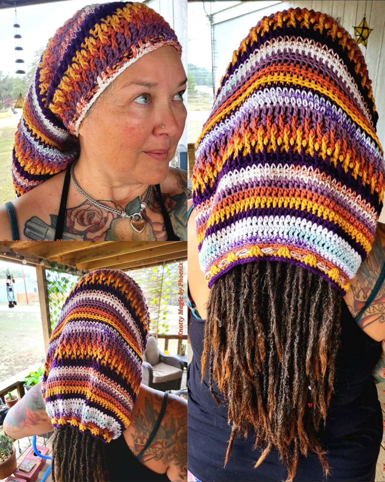 CROCHET PATTERN - Alpine Forest Dread Tube Hat - Rasta Loc Beanie - Etsy