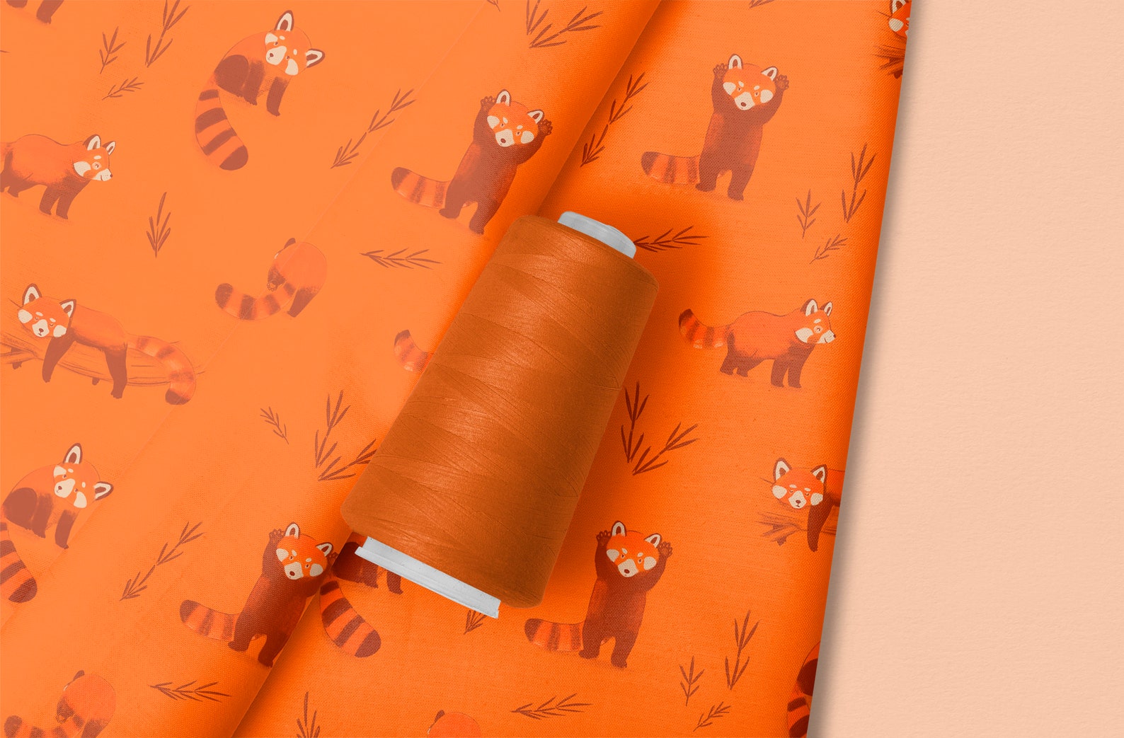 Red Panda Seamless Pattern INSTANT DOWNLOAD Background - Etsy