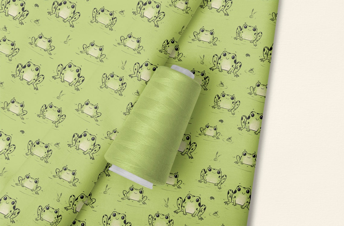 Green Frogs Seamless Pattern INSTANT DOWNLOAD Background - Etsy