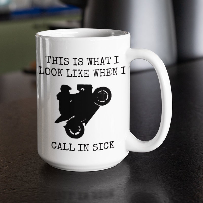 Funny Motorcycle Mug - Etsy