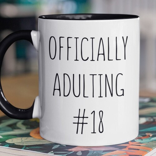Adulting Coffee Mug Funny 18th Birthday Gift for Daughter | Etsy