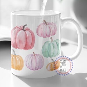 Pastel Pumpkin Mug, Pumpkin Gifts, Colorful Pumpkin Fall Mug, Pumpkin ...