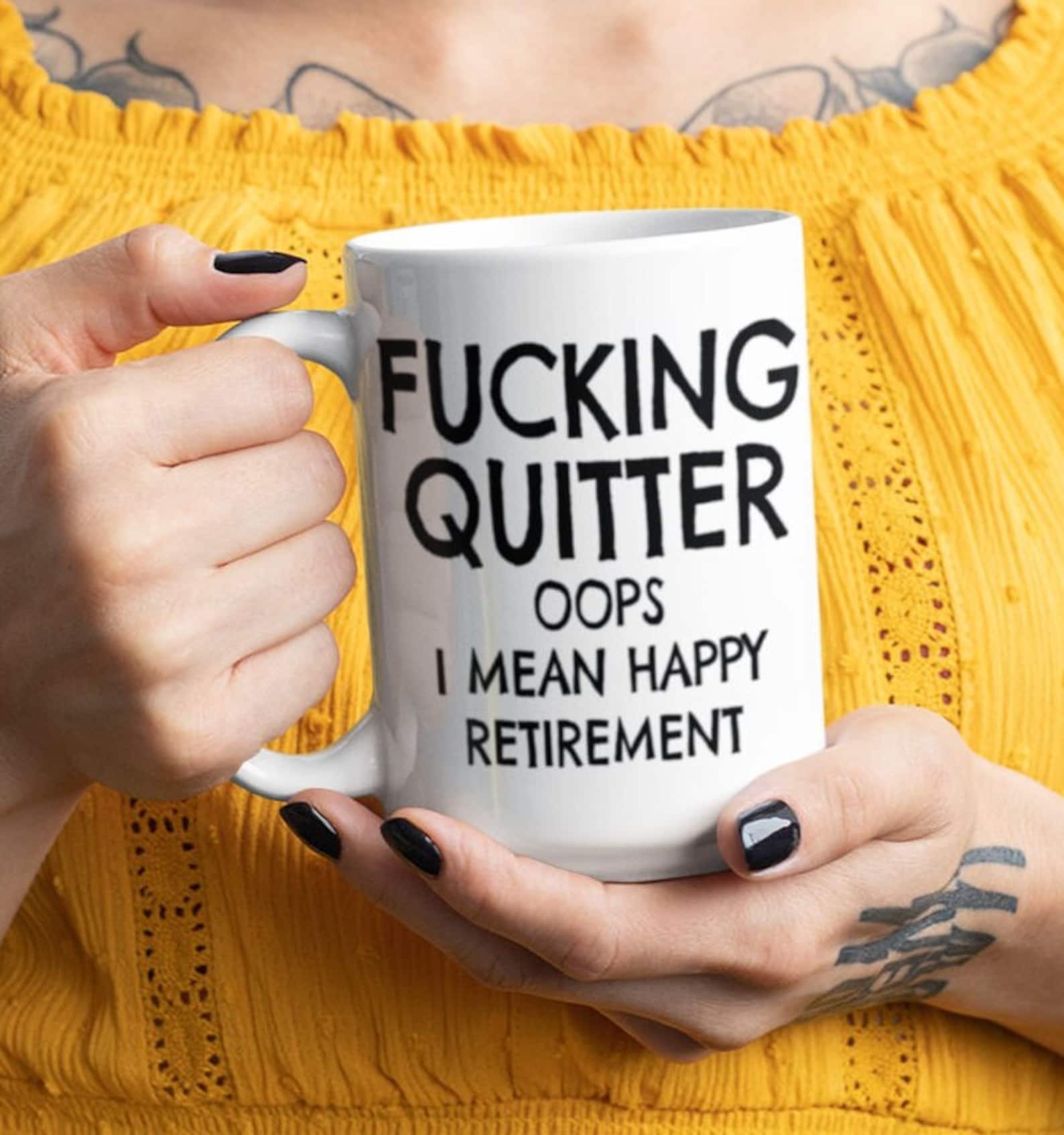 Quitter Oops I Mean Happy Retirement Coworker Goodbye Gift - Etsy