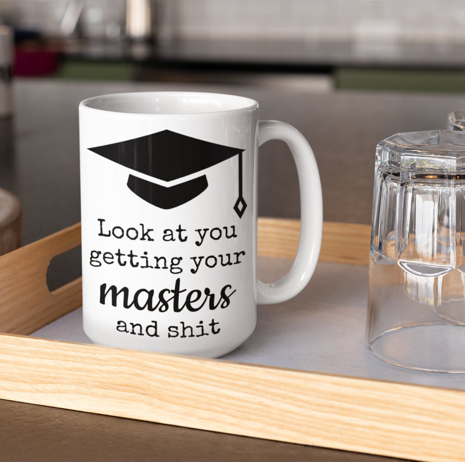 Masters Degree Coffee Mug Look at You Getting Your Masters - Etsy UK
