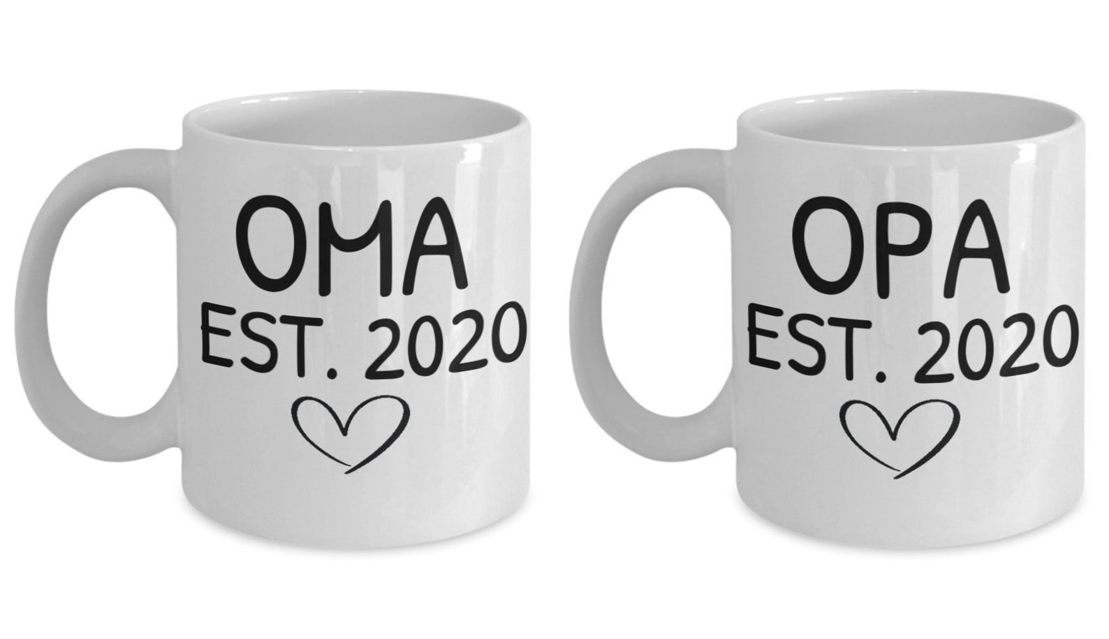 German Grandparents Coffee Mug Set Oma and Opa Oma Gift Opa | Etsy