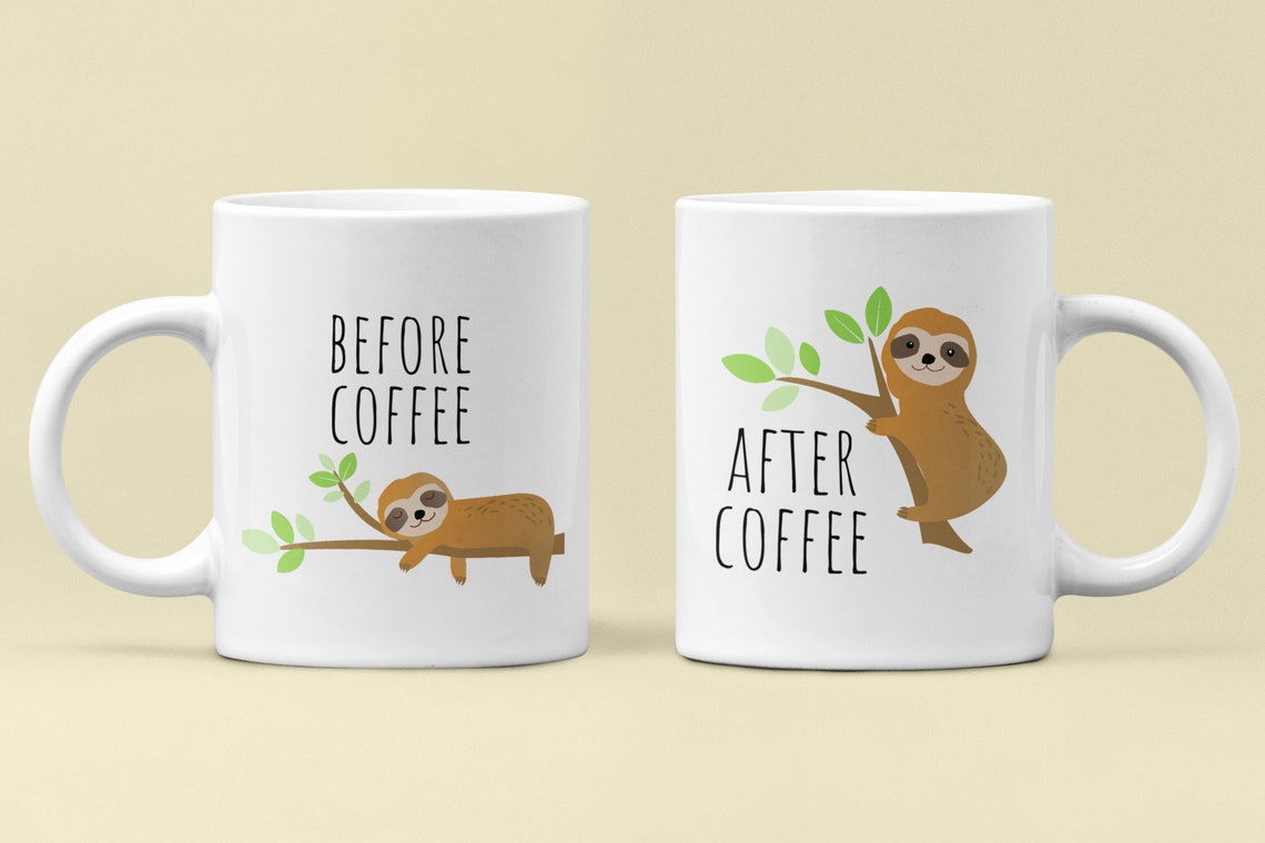 Sloth Mug Spirit Animal Sloth Funny Sloth Mug Sloth Mugs - Etsy