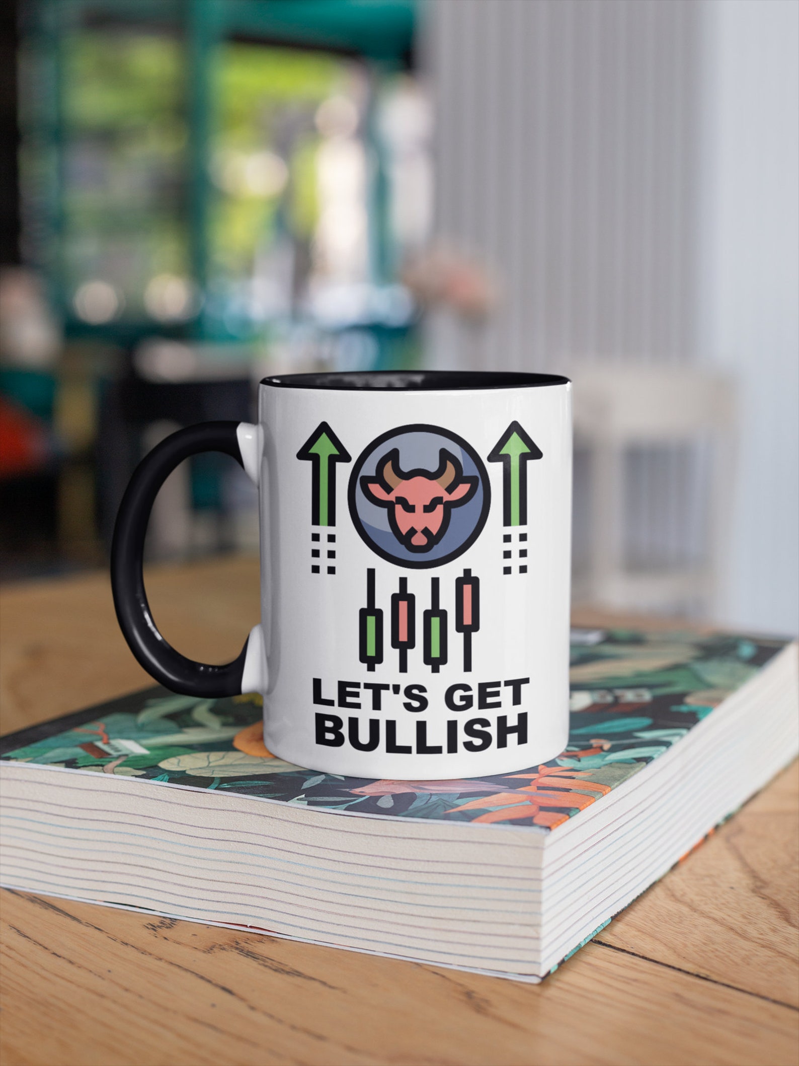 Let's Get Bullish Stock Market Coffee Mug Stock Market | Etsy