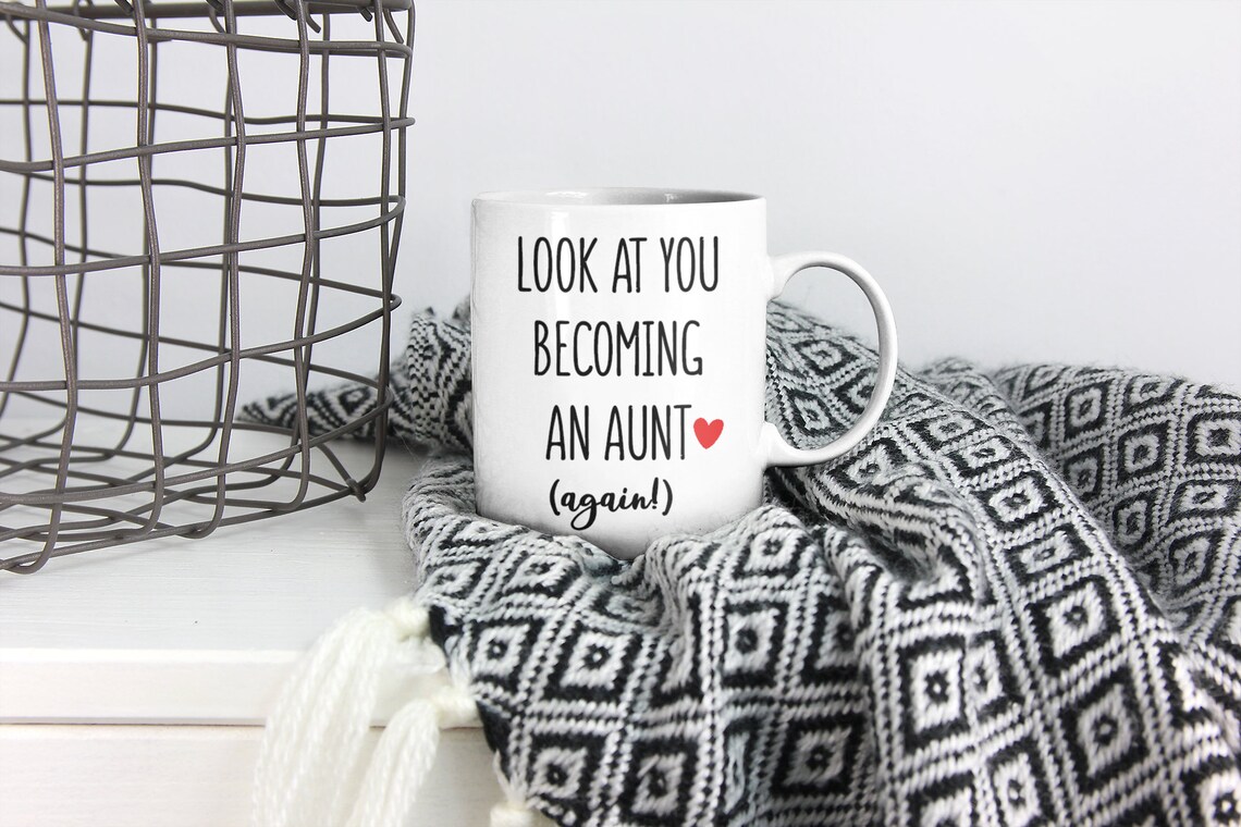 Aunt Again Aunt Again Pregnancy Announcement Auntie Again - Etsy