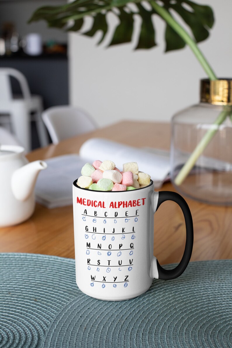 Medical Alphabet Doctor Mug Funny Doctor Mug Doctor | Etsy