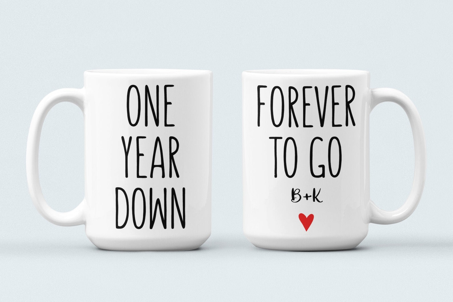 One Year Down Forever to Go One Year Anniversary Gifts for - Etsy