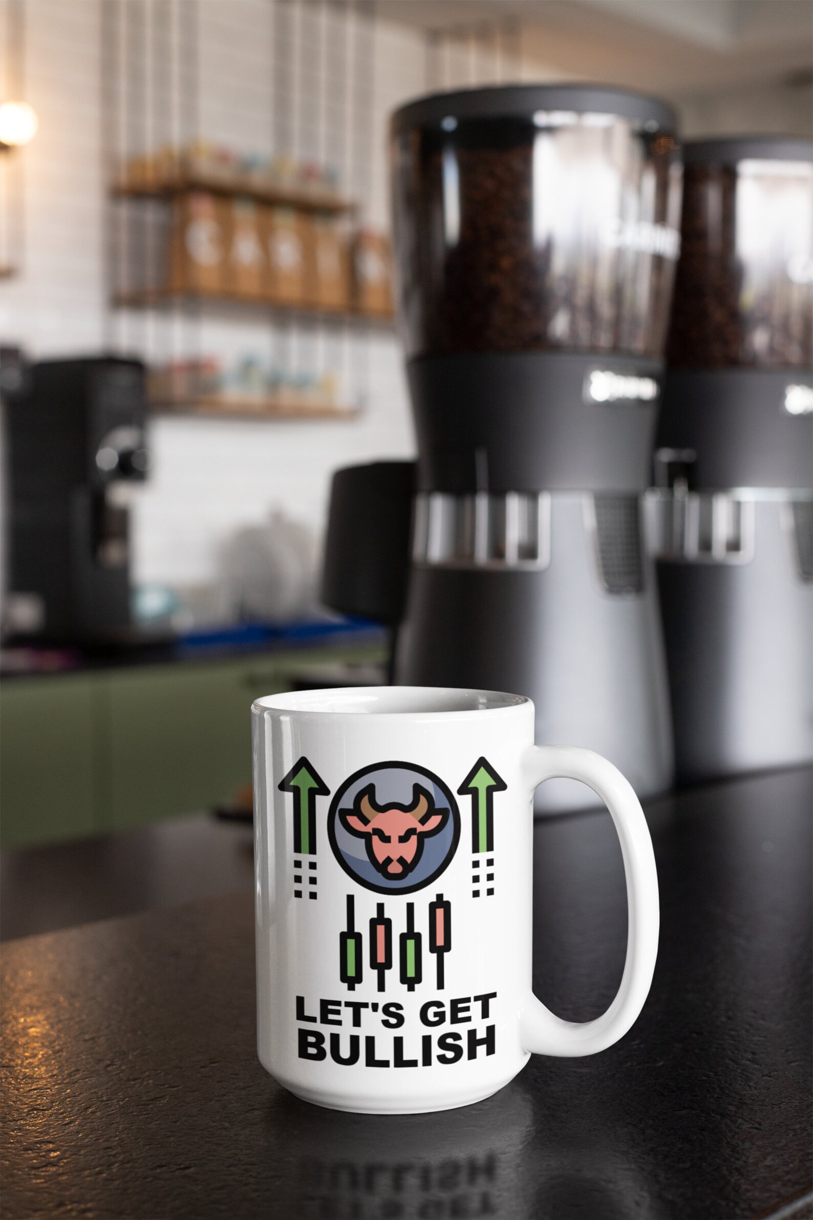 Let's Get Bullish Stock Market Coffee Mug Stock Market | Etsy