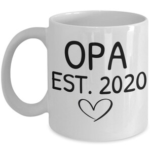 Opa Coffee Mug Opa Mug Opa Gift Grandpa Mug Pregnancy - Etsy