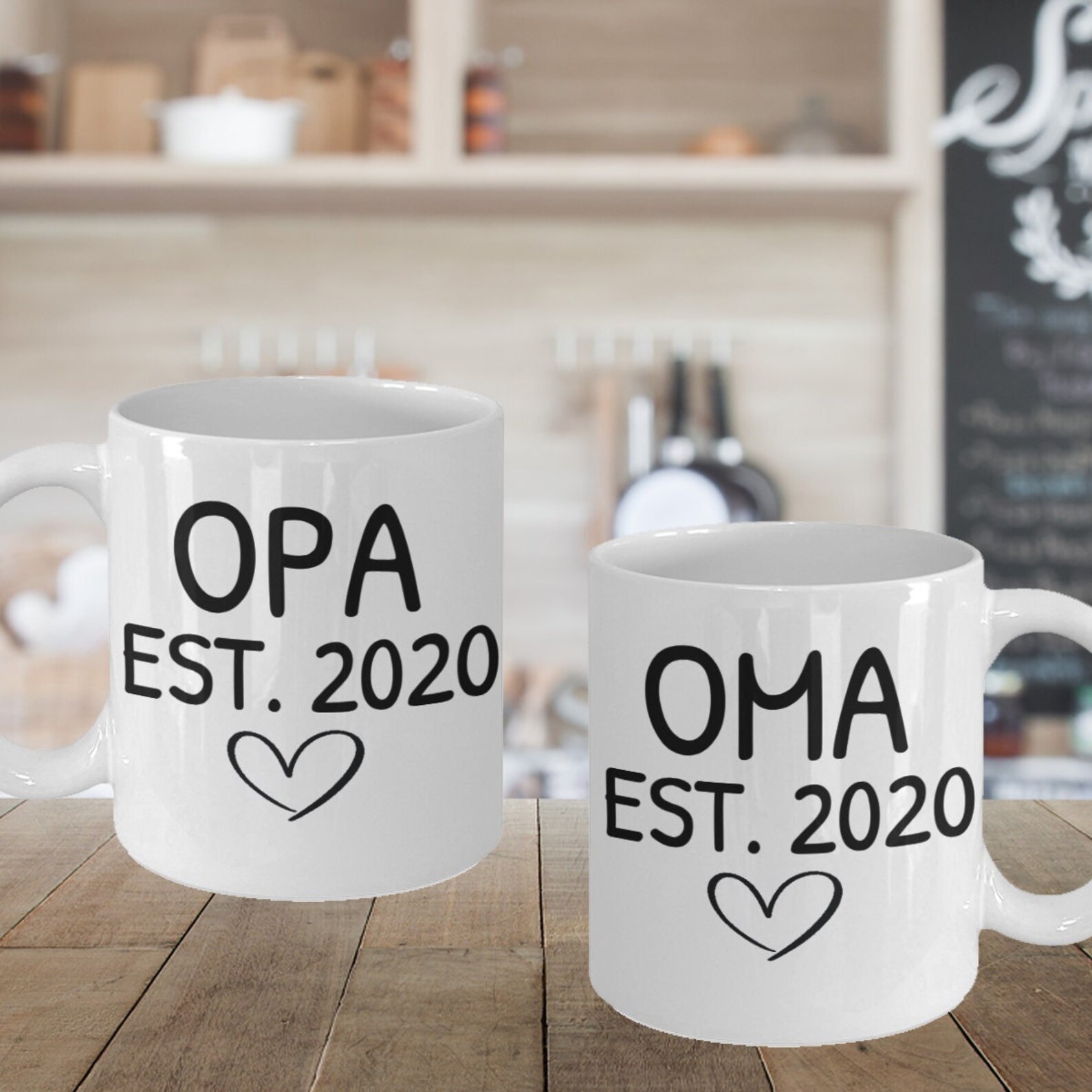 German Grandparents Coffee Mug Set Oma and Opa Oma Gift Opa | Etsy