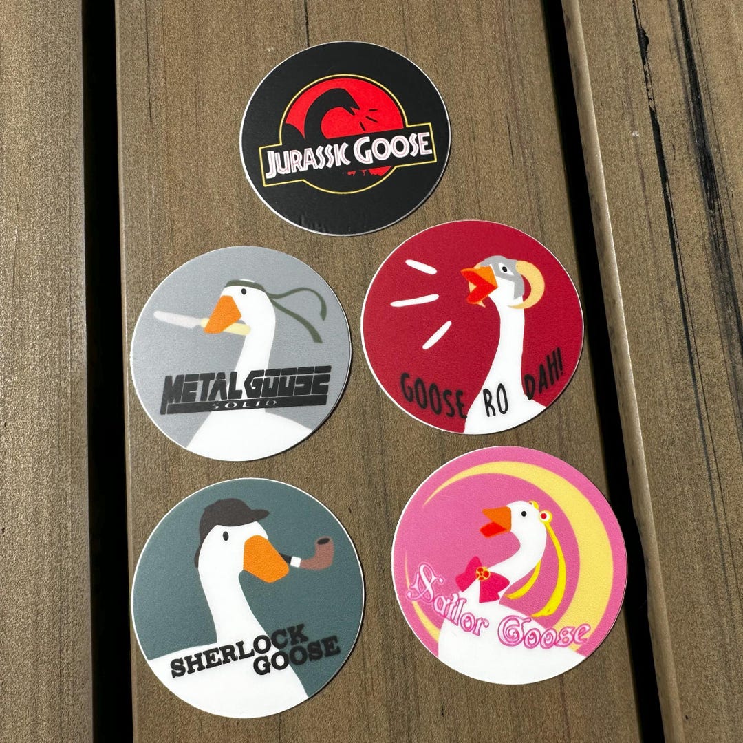 Untitled Goose Game Goose Sticker 1.75 sherlock, Sailor Moon, Skyrim ...