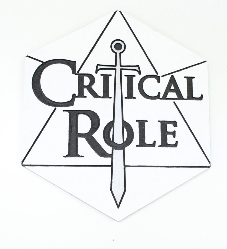 Critical Role Logo Critical Role Logo Gaming Wooden Sign | Etsy