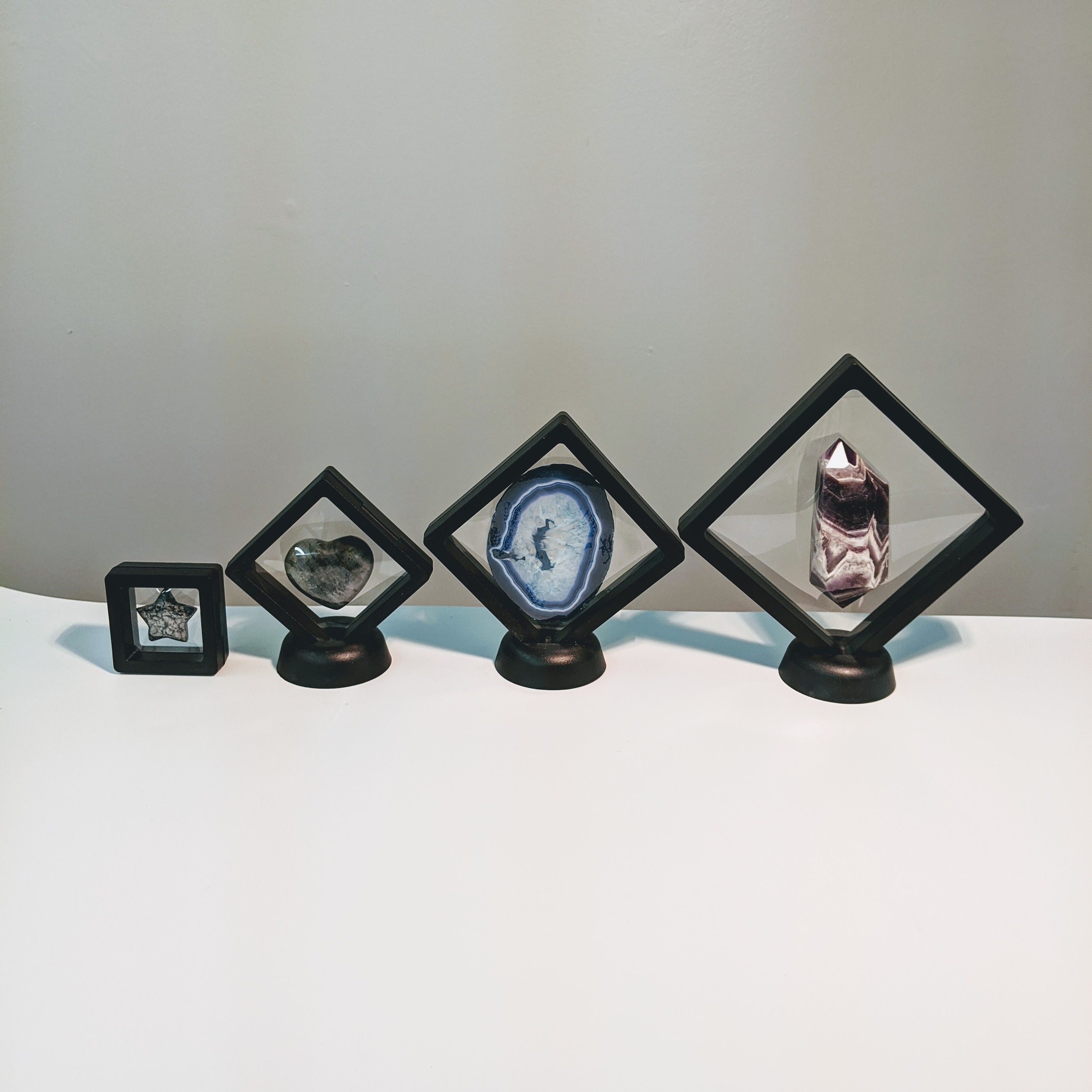 Floating Transparent Display for Stones, Jewelry, Coins - Etsy