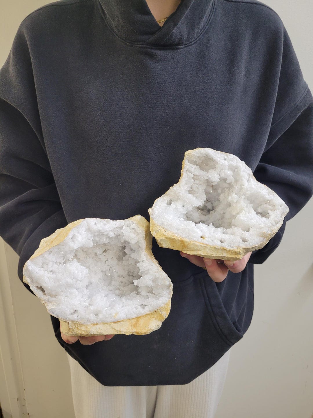 Large Quartz Geode in Pairs - Etsy