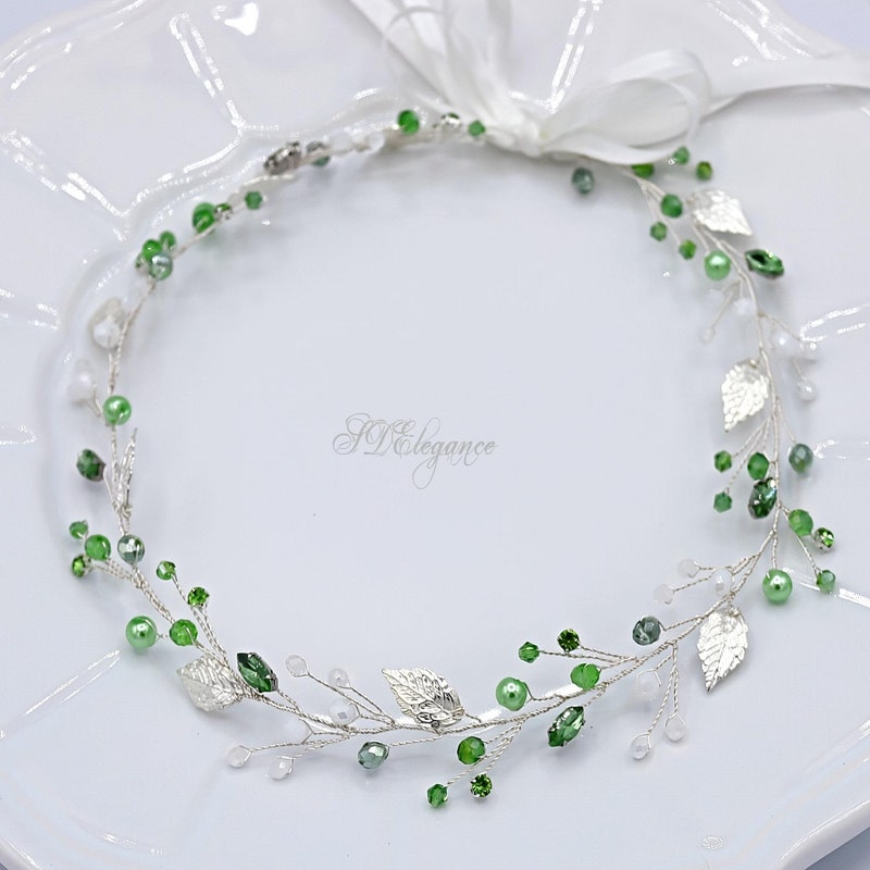 Green Headpiece - Etsy