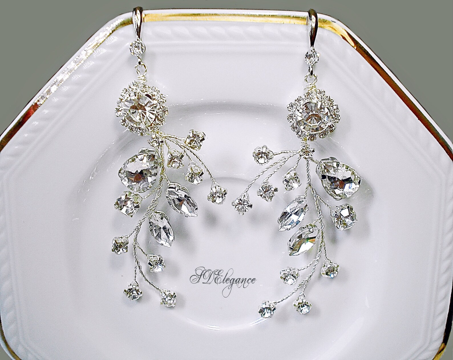 Bridal Headpiece Crystal Wedding Diamond Hair Piece - Etsy