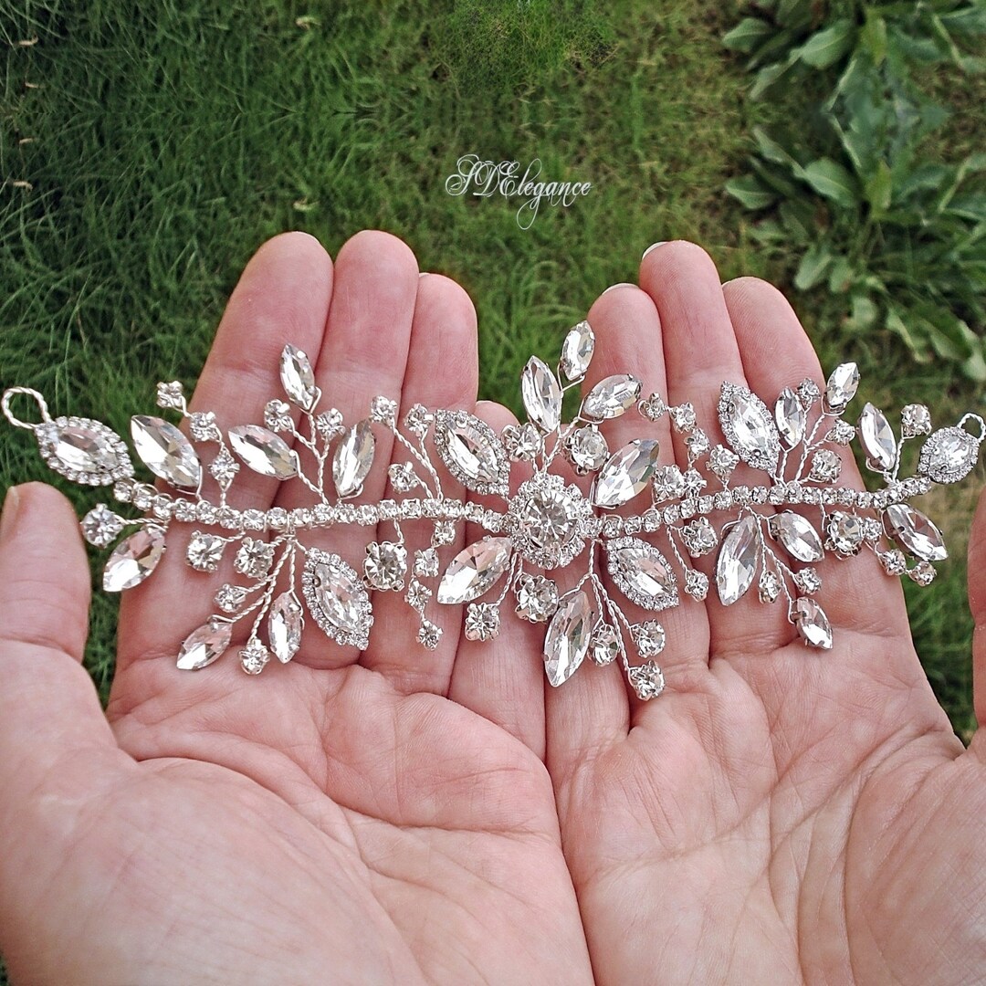 Crystal Wedding Headpiece, Diamond Hair Piece, Wedding Hair Accessories ...