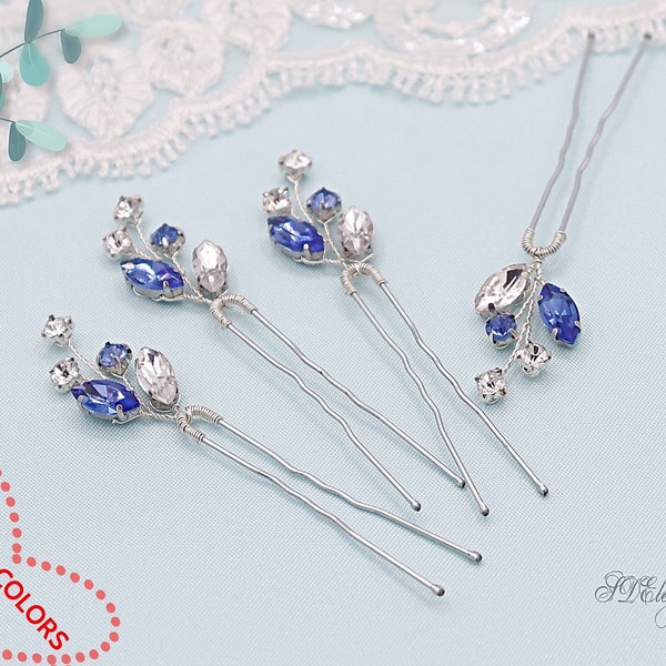 Crystal Hair Pins - Etsy