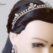 Blue Wedding Headband, Sapphire Tiara Crown, Dark Blue Tiara, Flower ...